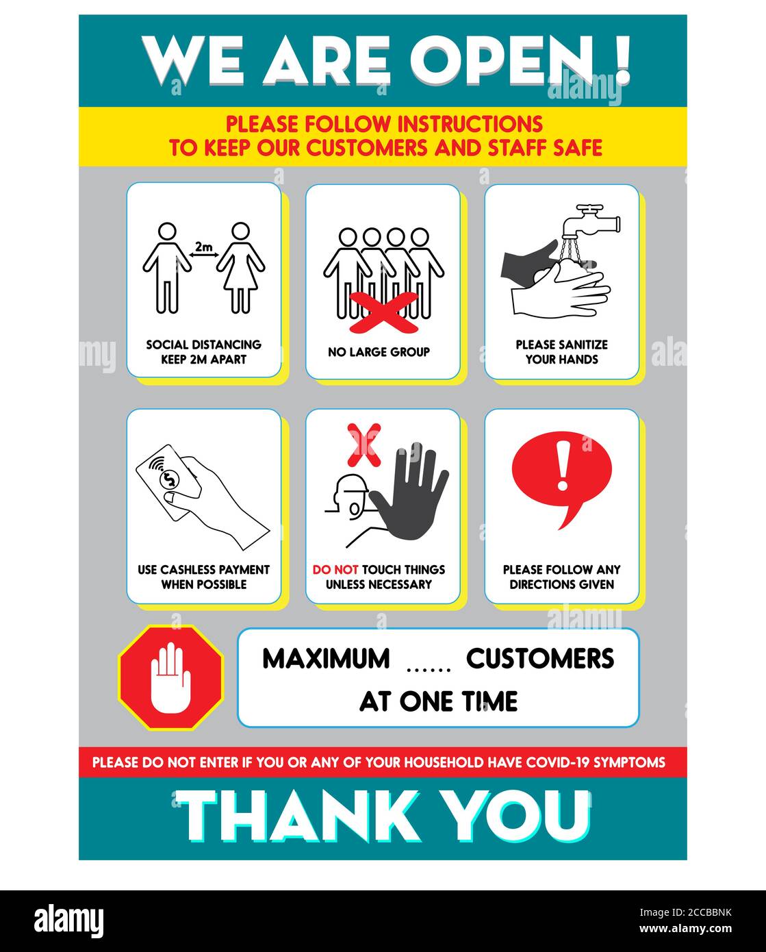 The social distancing poster or public health practices for covid-19 or ...