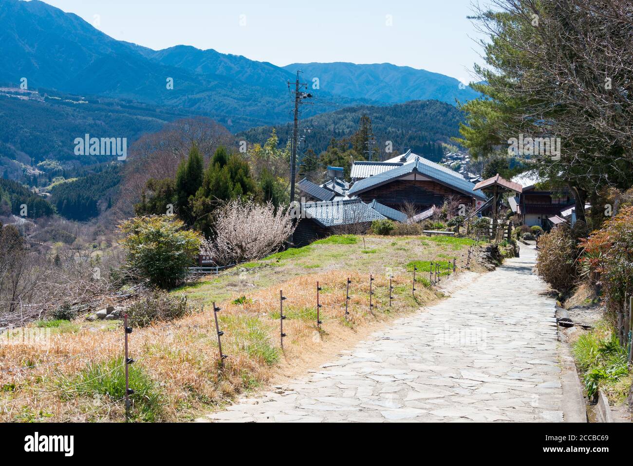 Magome-juku in Nakatsugawa, Gifu, Japan. Magome-juku was a historic ...