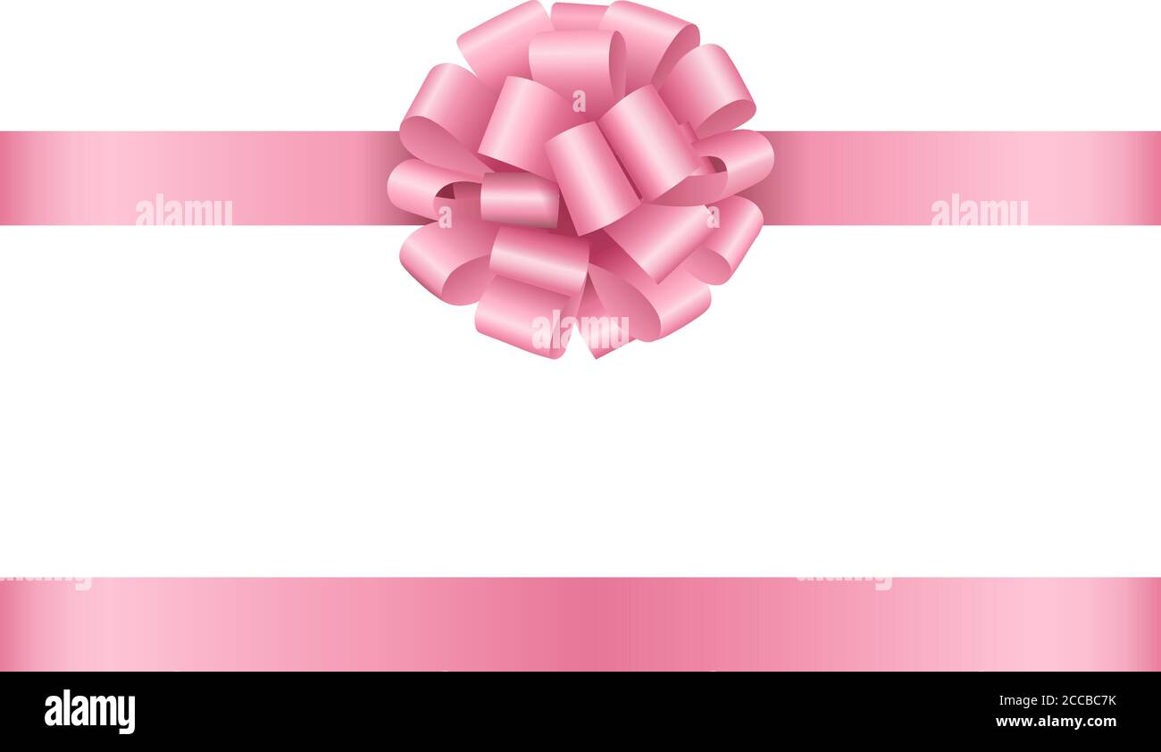 Red pink ribbon Stock Vector Images - Alamy