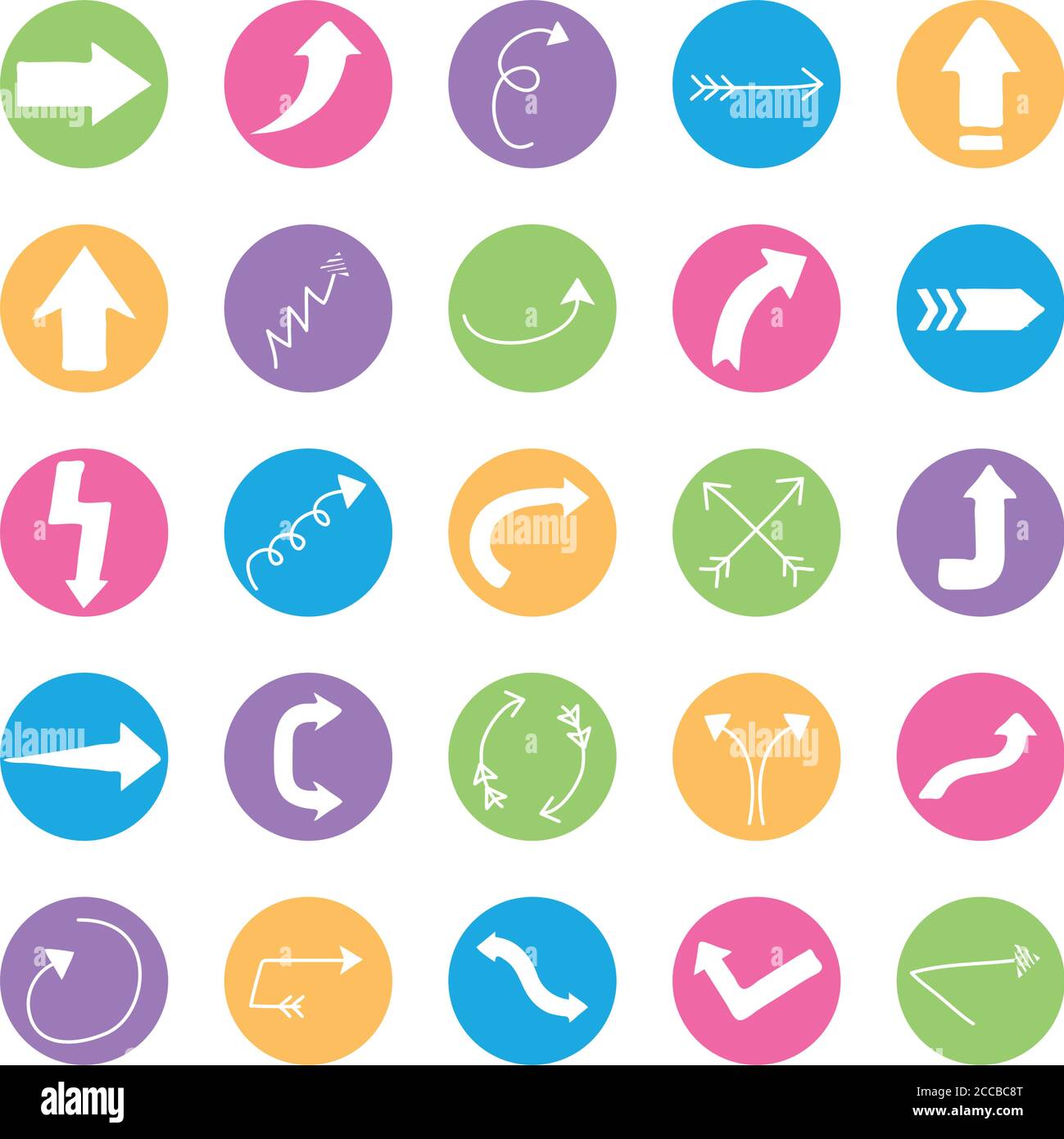 Five arrows Stock Vector Images - Alamy