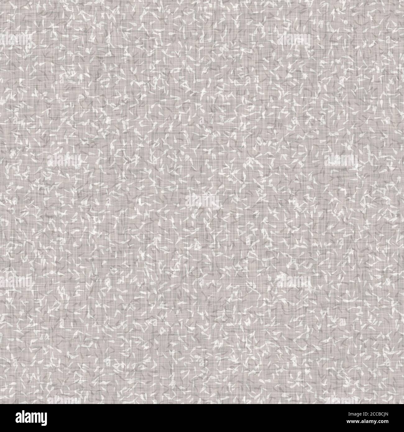 Seamless mottled gray french woven linen texture background. Old ecru ...