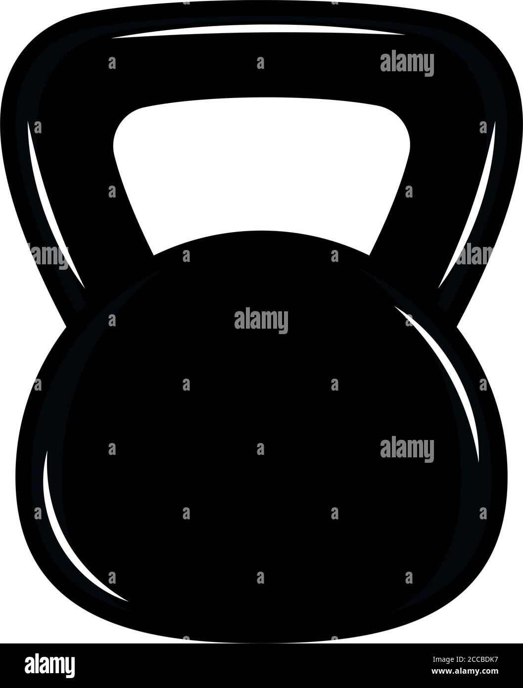 Isolated kettlebell icon. Gym weight icon - Vector Stock Vector Image ...