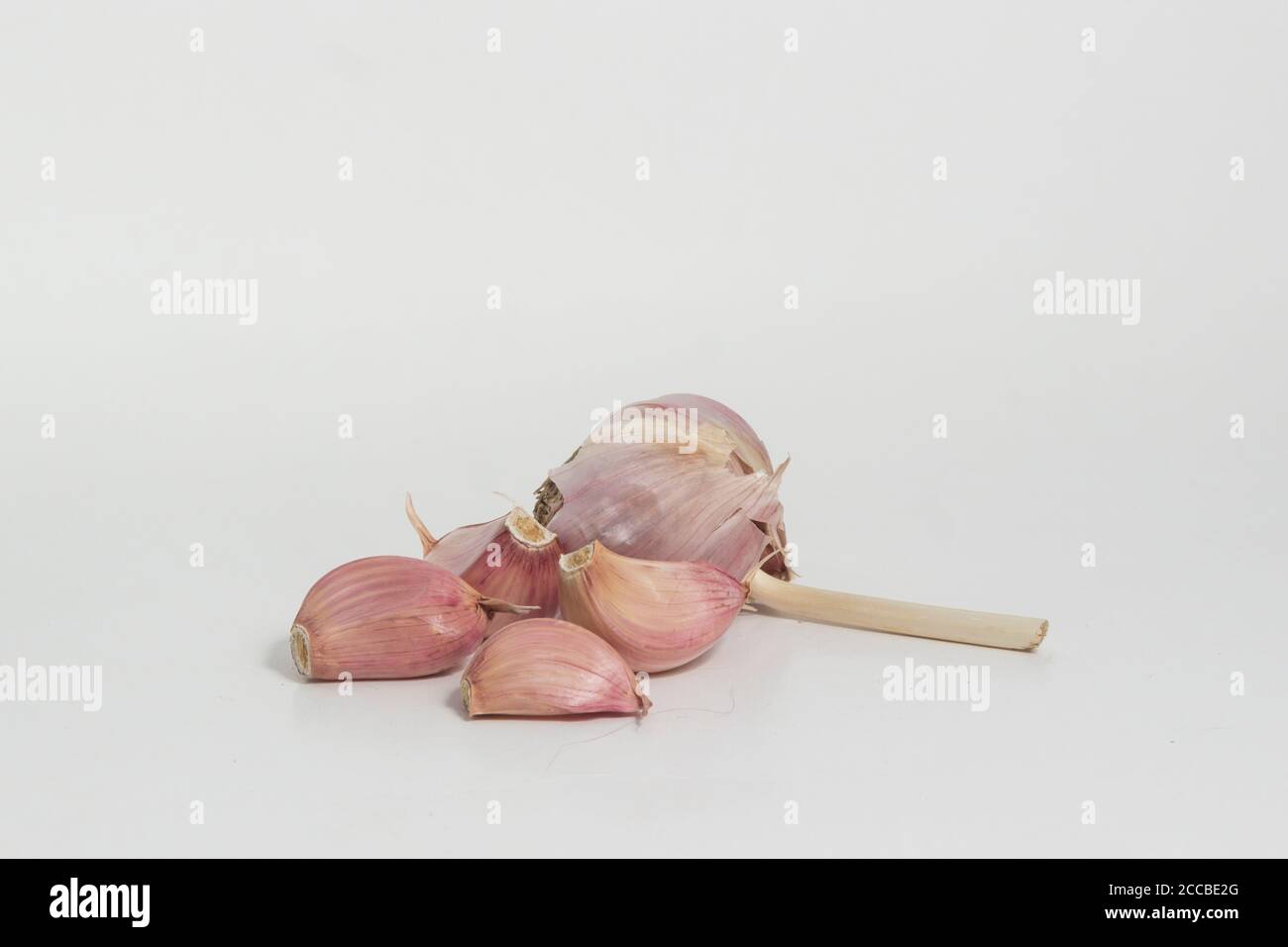 Still life of ingredients of Peruvian cuisine. Garlic. Essential ...