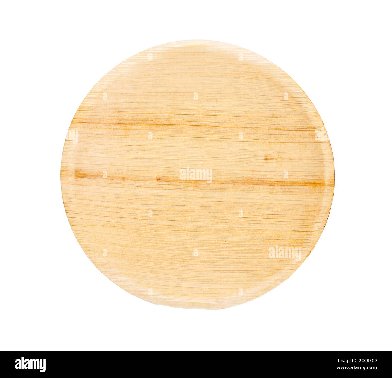 Plate made from dried betel nut leaf palm, natural material isolated on ...