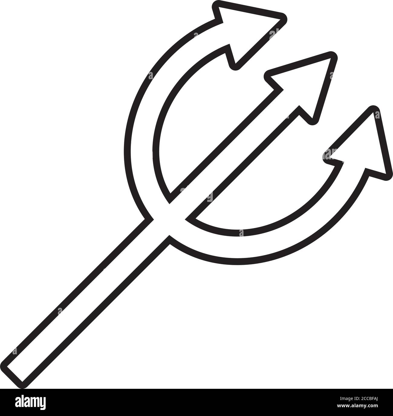 Cartoon devil fork Black and White Stock Photos & Images - Alamy