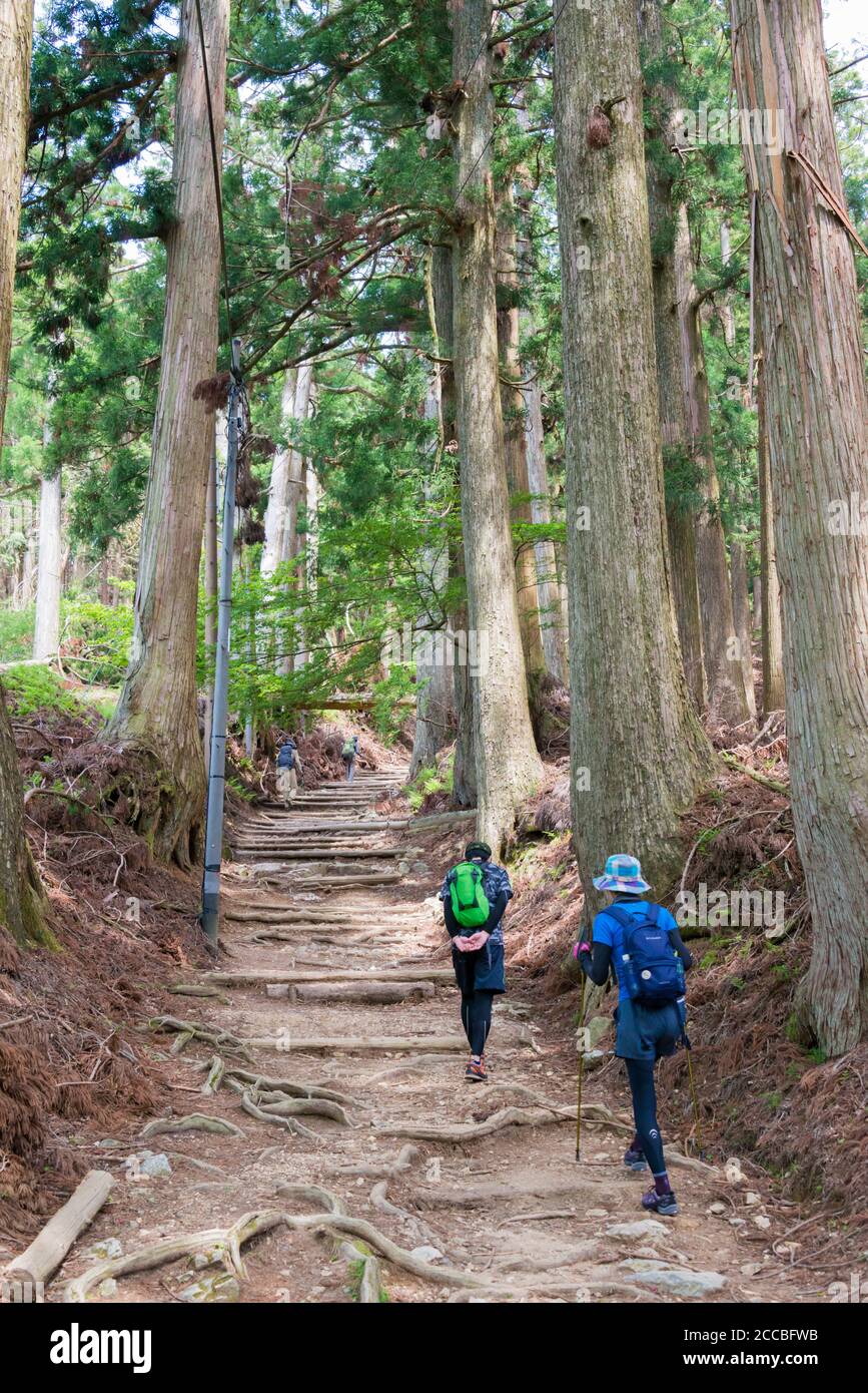 Kyoto, Japan - Approach to Atago Shrine on Mt. Atago in Kyoto, Japan ...