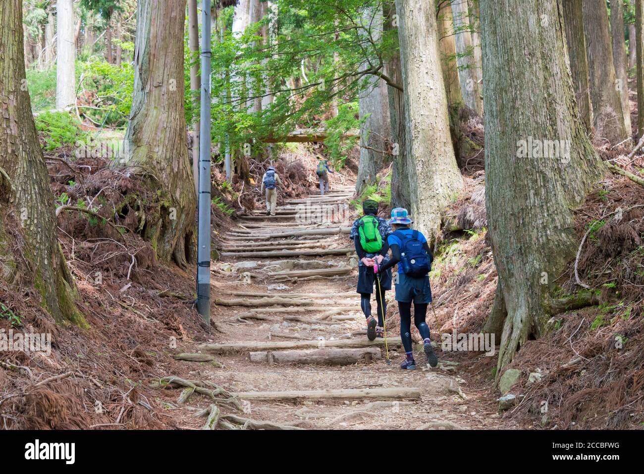 Kyoto, Japan - Approach to Atago Shrine on Mt. Atago in Kyoto, Japan ...