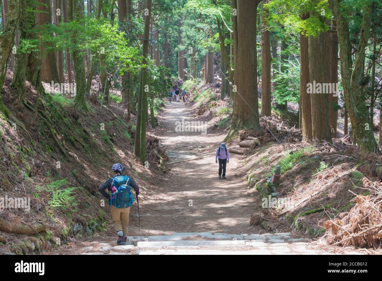 Kyoto, Japan - Approach to Atago Shrine on Mt. Atago in Kyoto, Japan ...