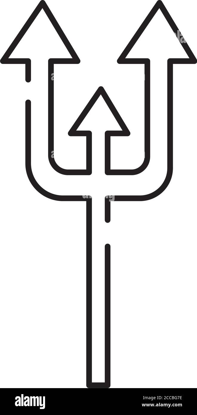 Cartoon devil fork Black and White Stock Photos & Images - Alamy