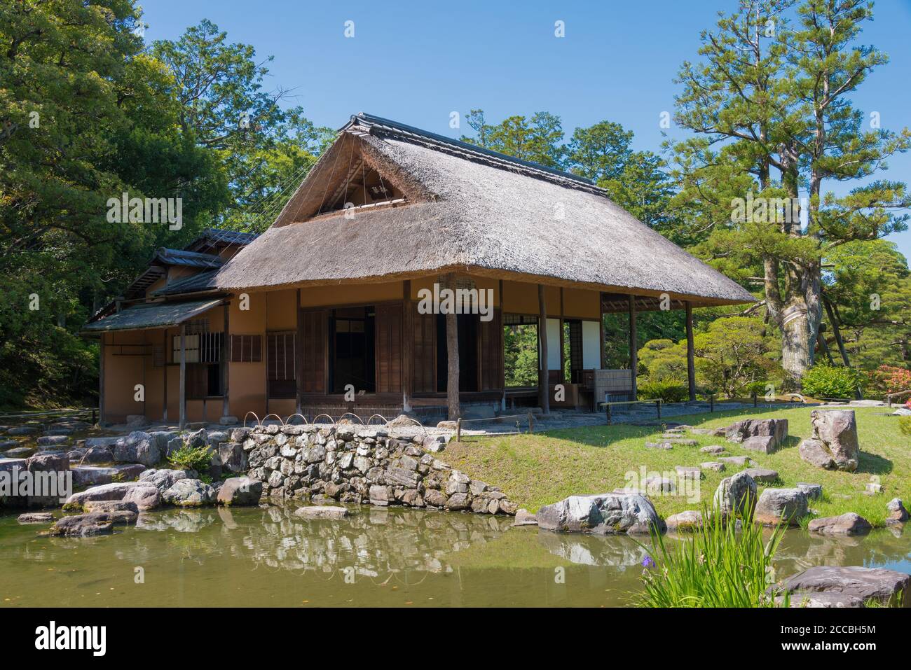 Katsura Imperial Villa (Katsura Rikyu) in Kyoto, Japan. It is one of ...
