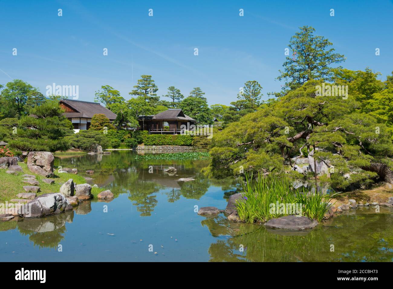 Katsura Imperial Villa (Katsura Rikyu) in Kyoto, Japan. It is one of ...