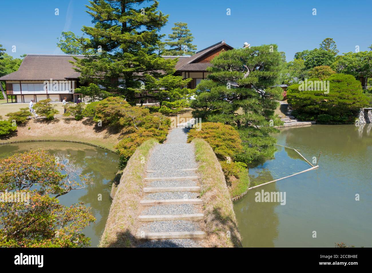 Katsura Imperial Villa (Katsura Rikyu) in Kyoto, Japan. It is one of ...