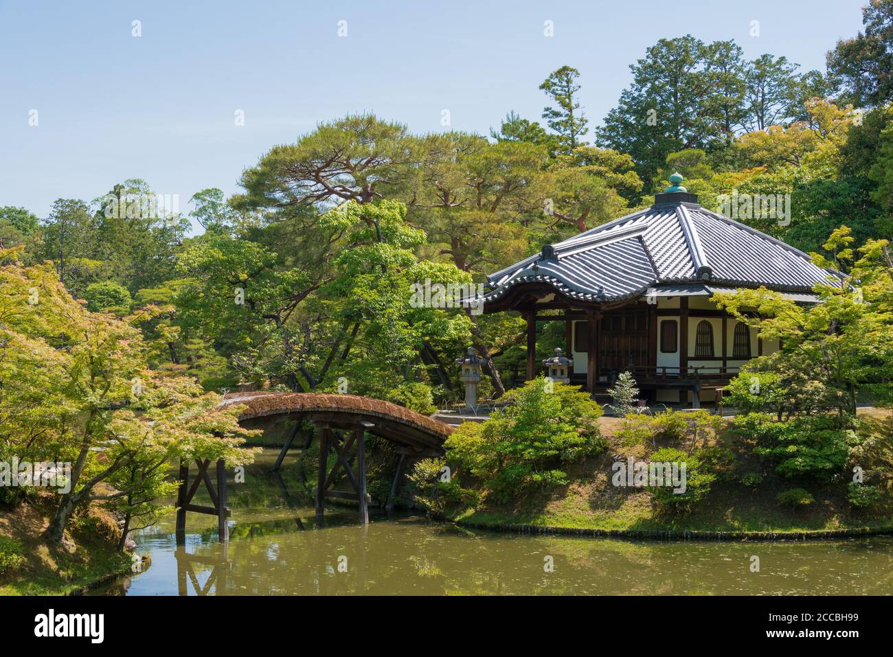 Katsura Imperial Villa (Katsura Rikyu) in Kyoto, Japan. It is one of ...