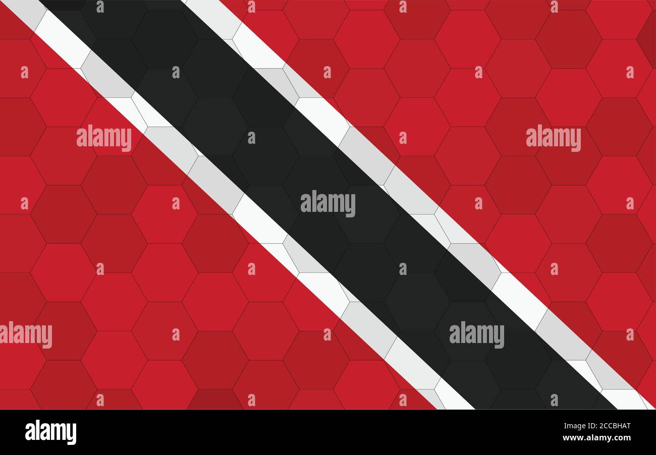 Trinidad and Tobago flag illustration. Futuristic Trinidadian and ...