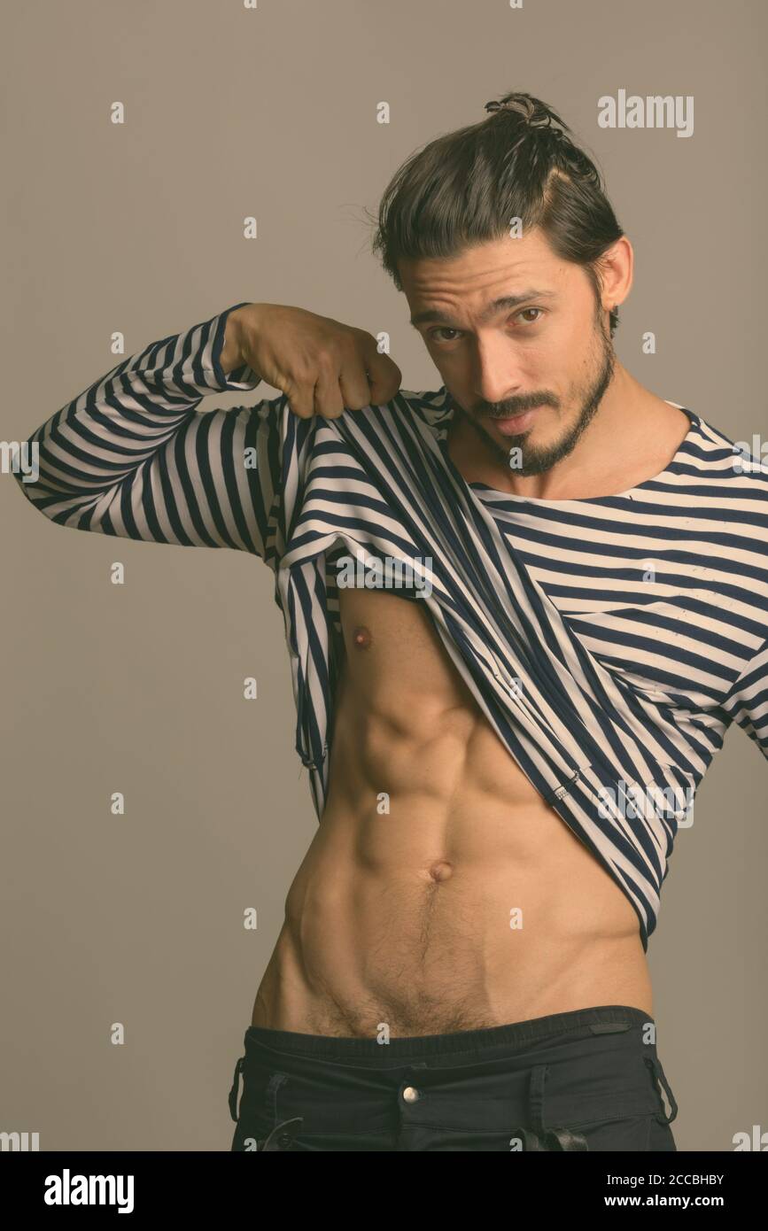 Man abs handsome hi-res stock photography and images - Alamy
