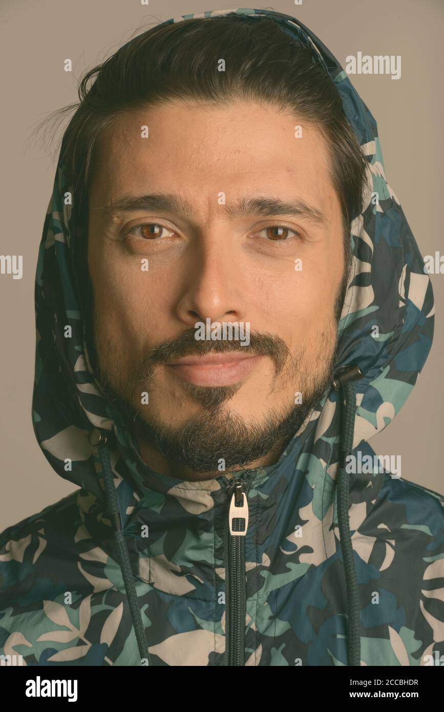 Man smiling wearing hoodie hi-res stock photography and images - Alamy