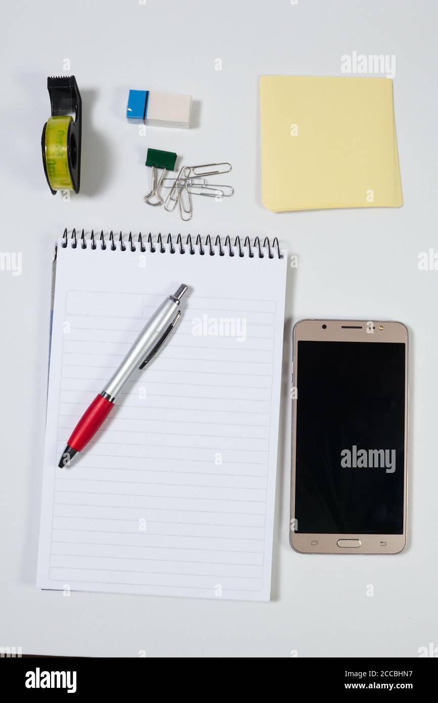 Pencil sharpener eraser ruler hi-res stock photography and images - Alamy