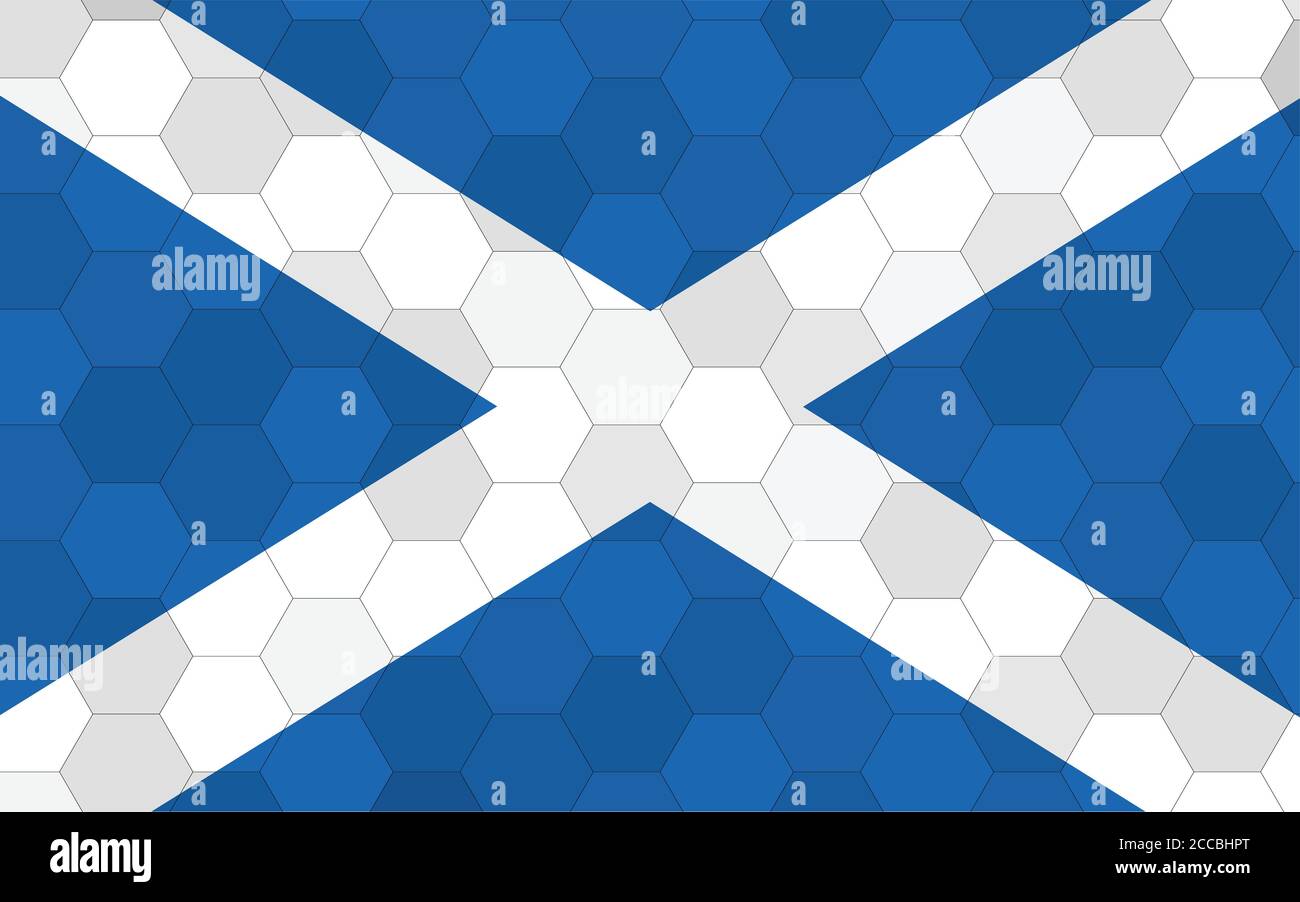 Scotland flag illustration. Futuristic Scottish flag graphic with ...