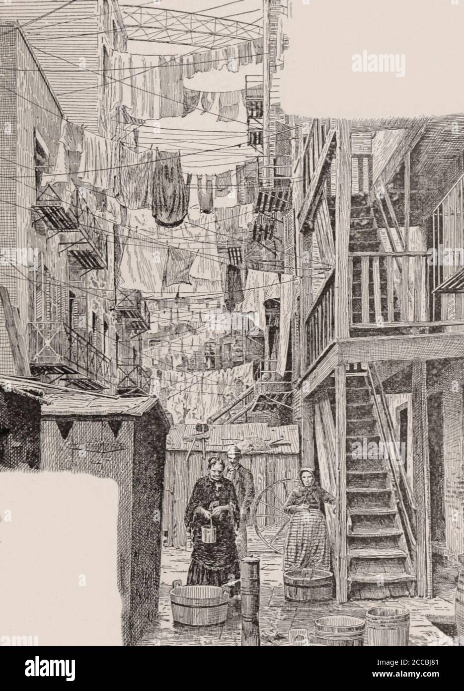 Among the tenements in the Rear of Mulberry Street, New York City ...