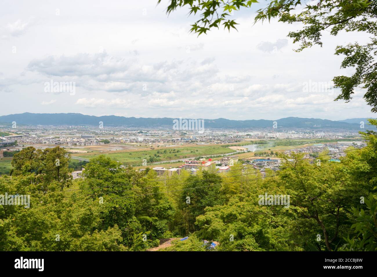 Kyoto, Japan - Yawata City view from Iwashimizu Hachimangu Shrine in Yawata, Kyoto, Japan Stock ...
