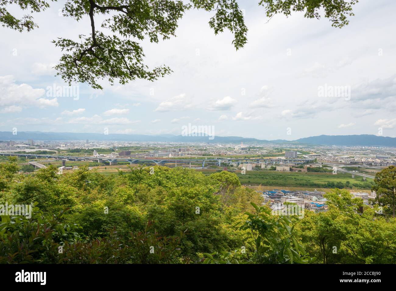 Kyoto, Japan - Yawata City view from Iwashimizu Hachimangu Shrine in Yawata, Kyoto, Japan Stock ...