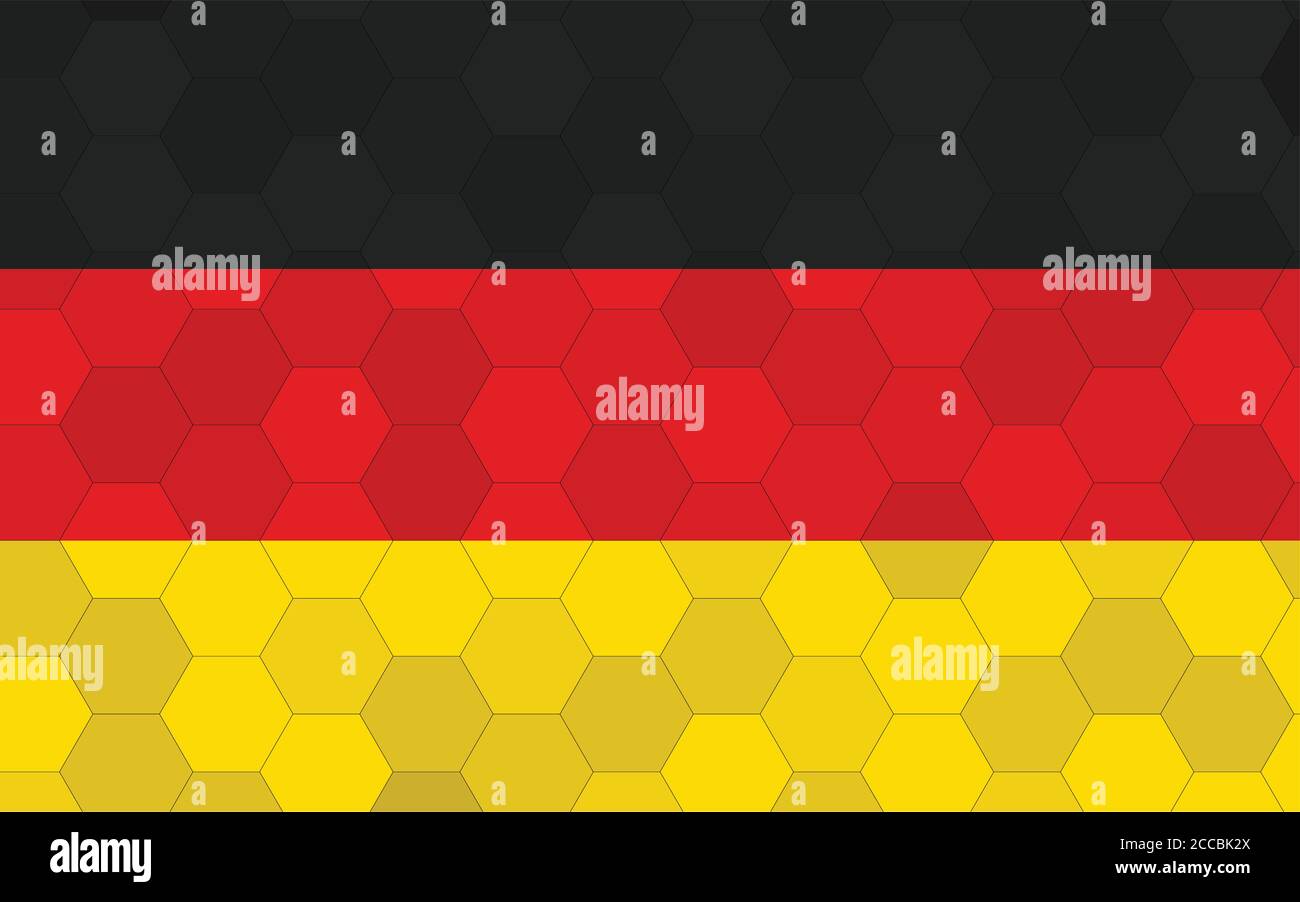 Germany flag illustration. Futuristic German flag graphic with abstract ...