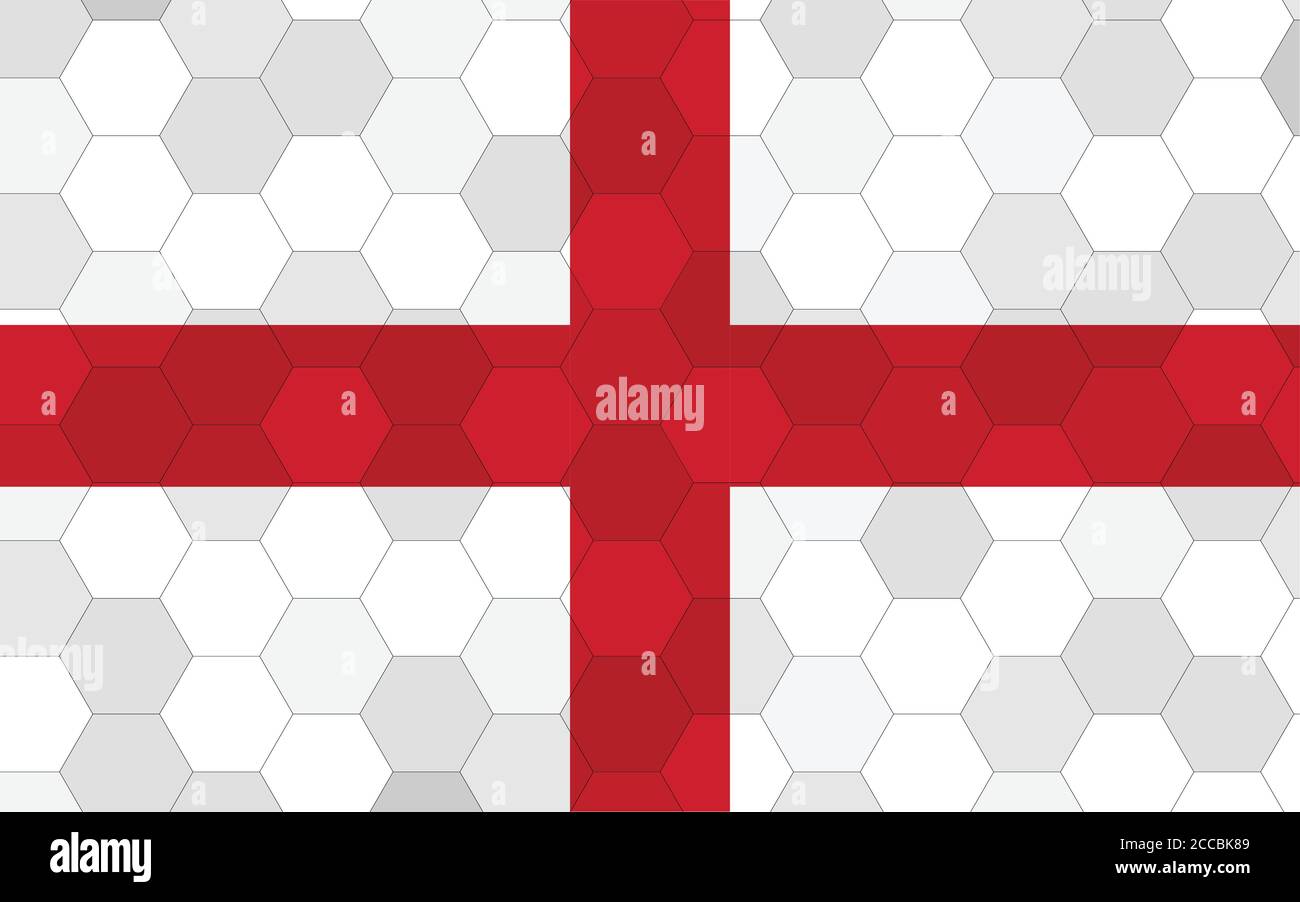 England flag illustration. Futuristic English flag graphic with ...