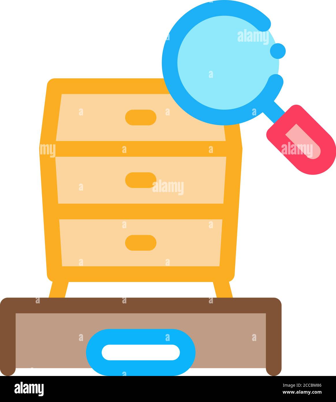 commode research icon vector outline illustration Stock Vector Image ...