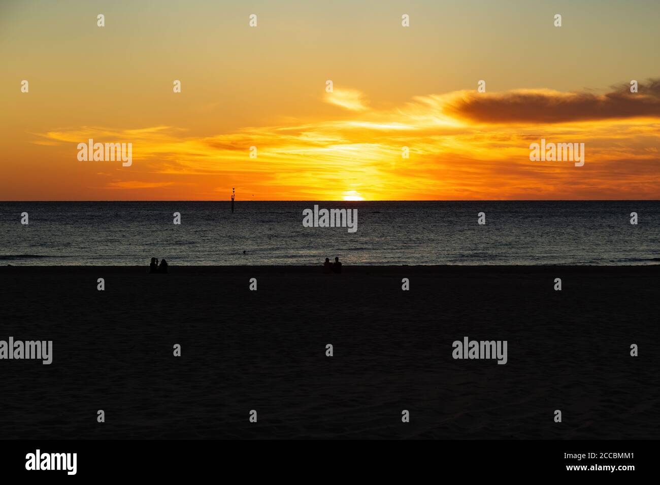 Gorgeous sunset at Henley beach Adelaide, Australia Stock Photo - Alamy