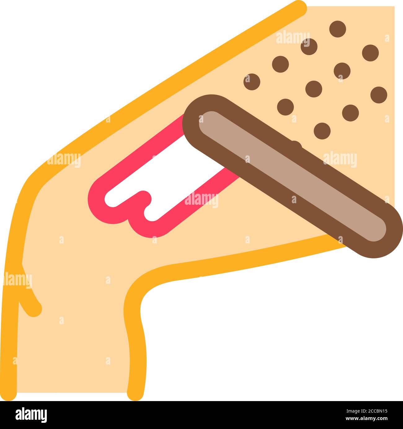 leg waxing for depilation icon vector outline illustration Stock Vector ...