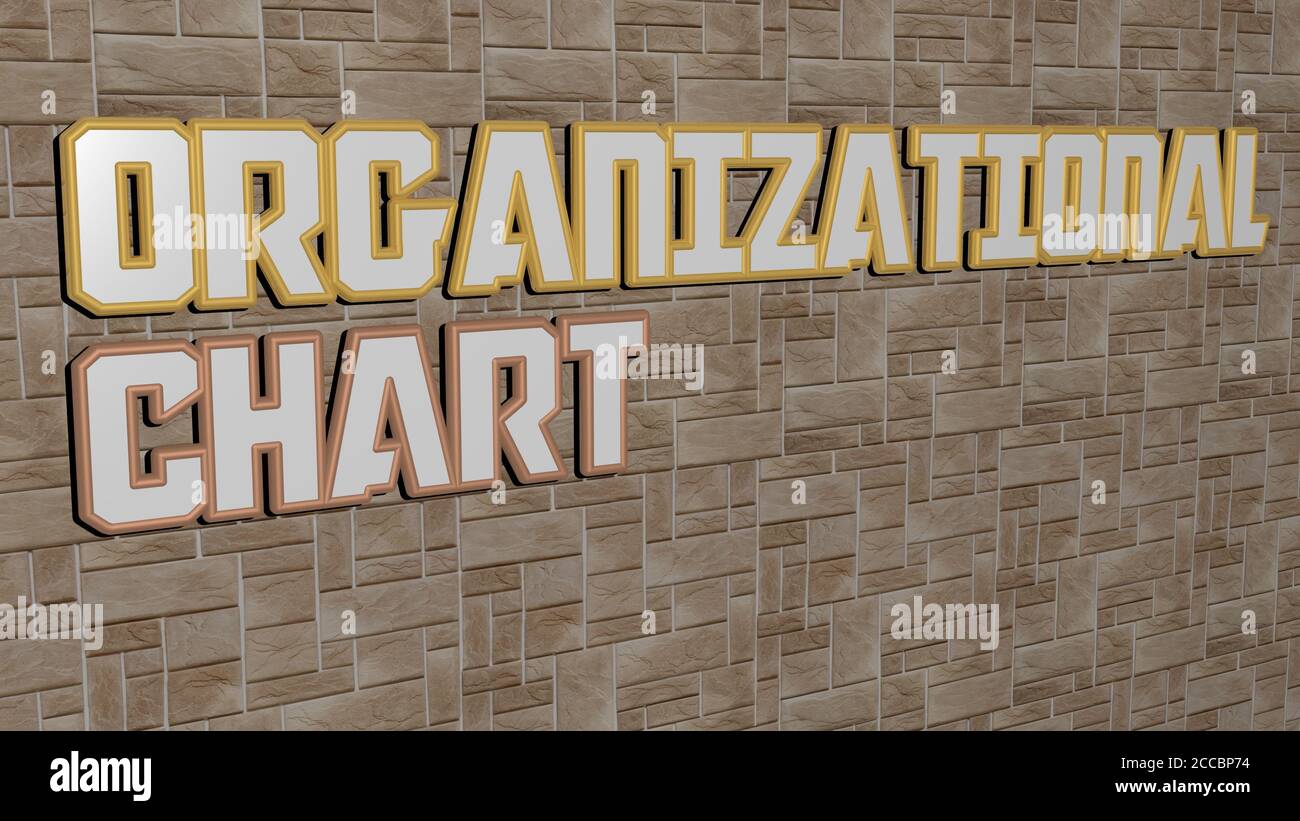 ORGANIZATIONAL CHART text on textured wall, 3D illustration Stock Photo ...
