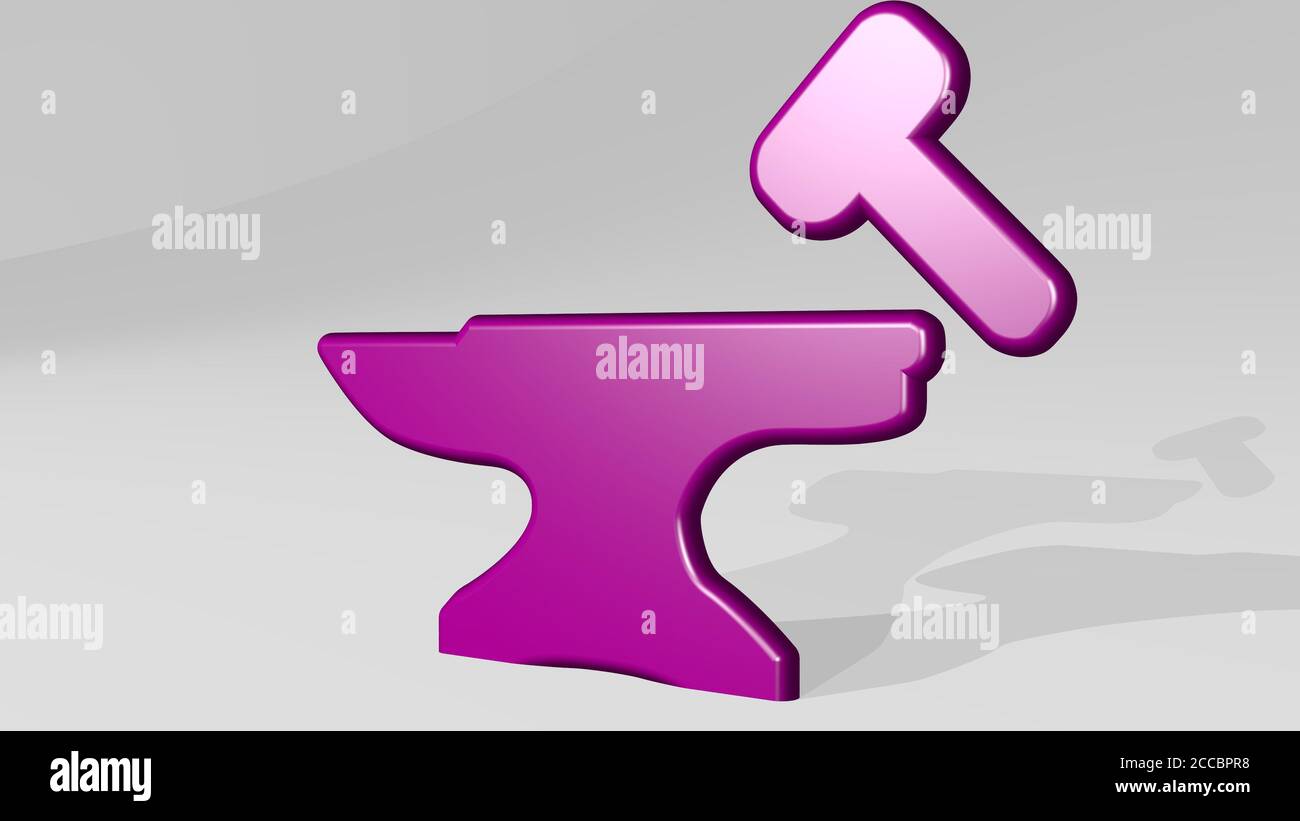 Anvil 3d illustration hi-res stock photography and images - Alamy
