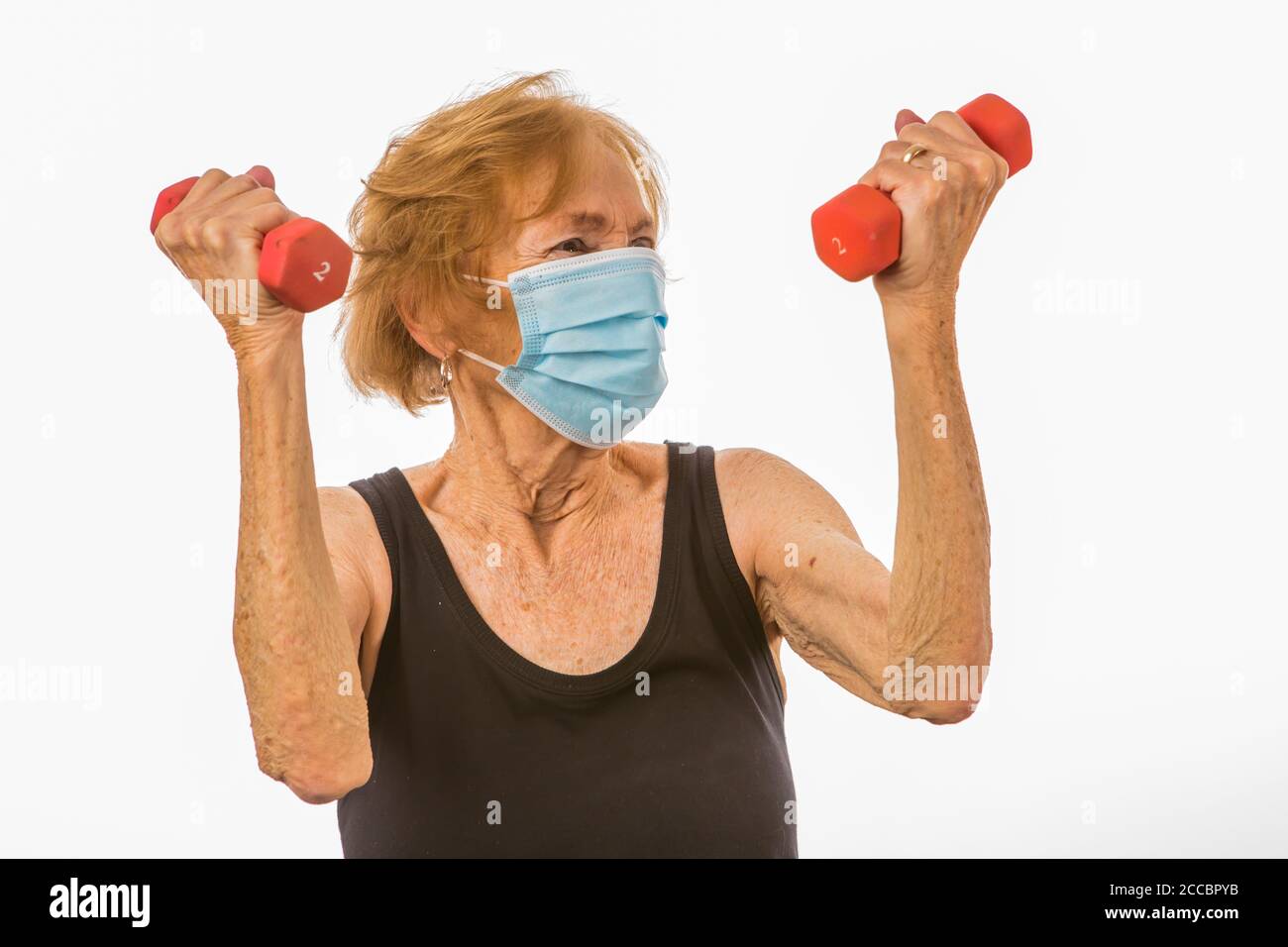 Woman straining hi-res stock photography and images - Alamy