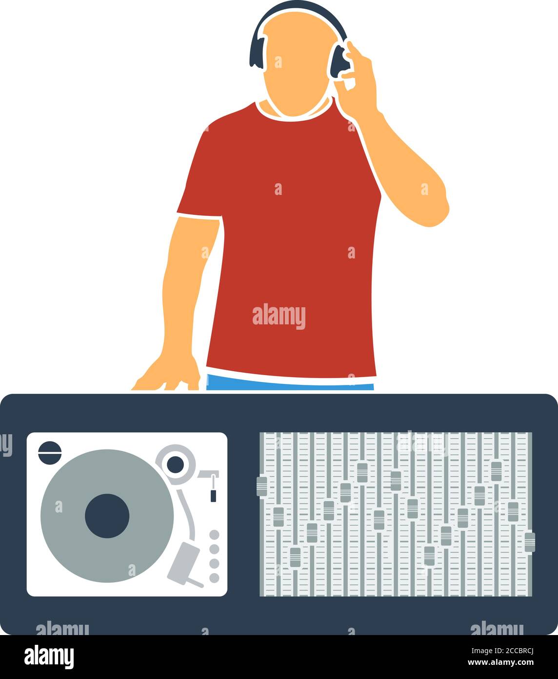 Headphone icon dance music design Stock Vector Images - Alamy
