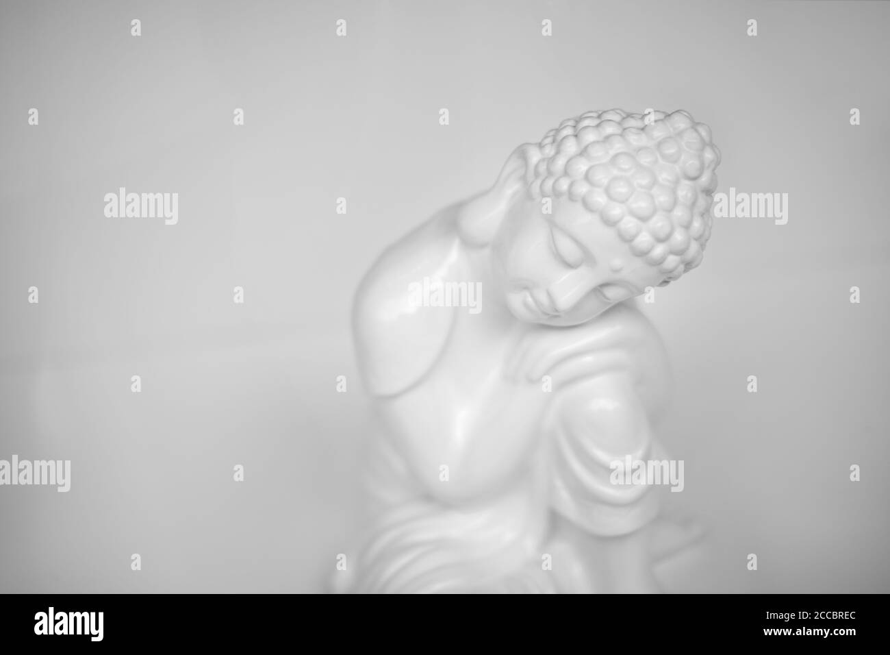 buddha figure with relaxed, calm, mediative facial expression Stock ...