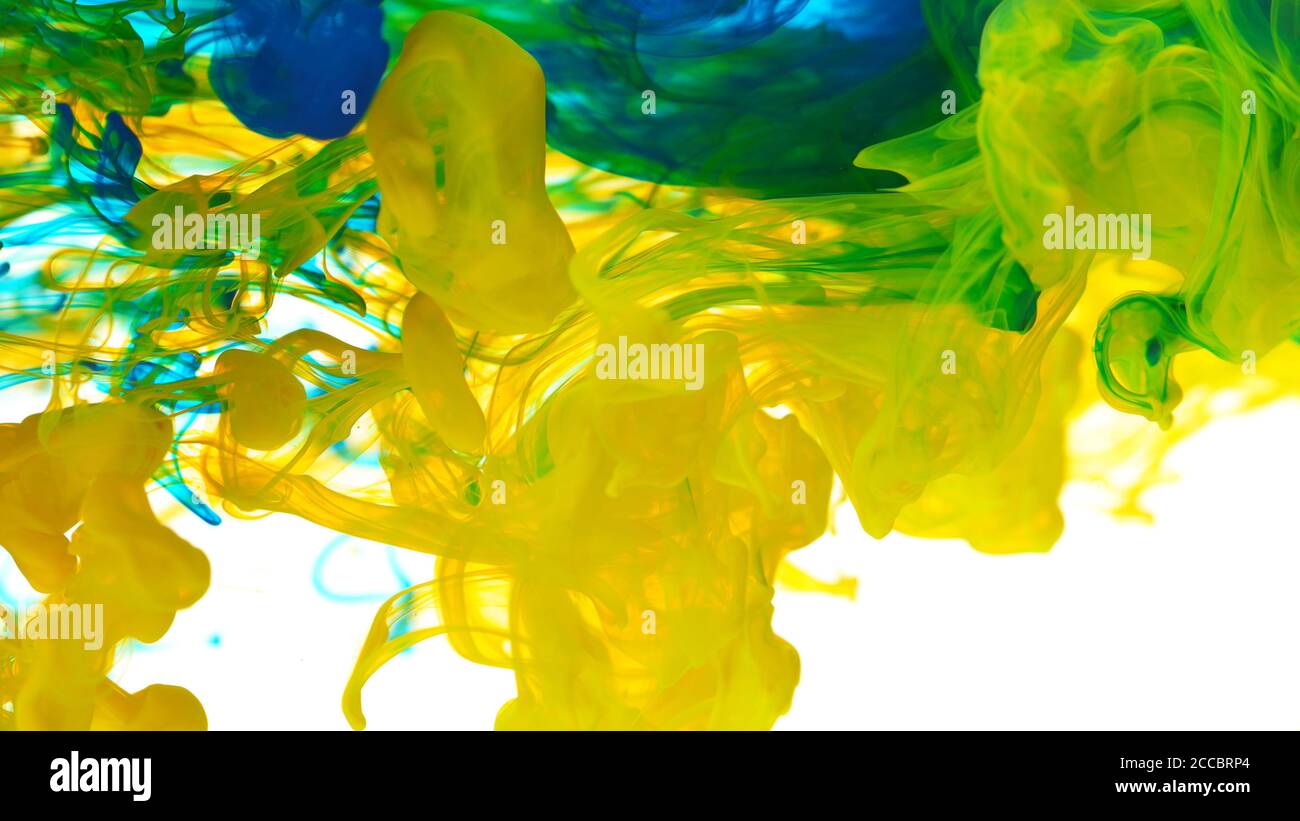 Abstract coloured ink in water, art background Stock Photo - Alamy
