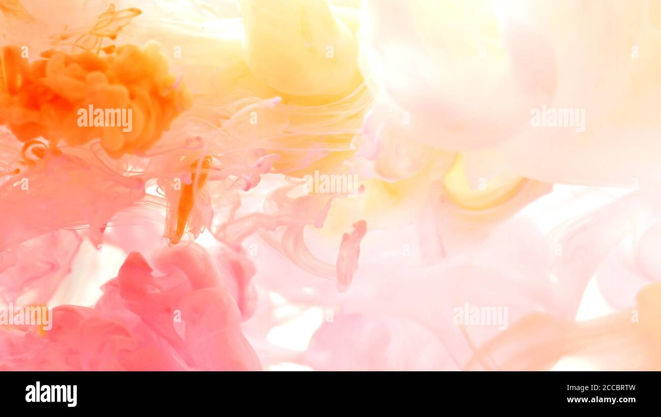 Abstract coloured ink in water, art background Stock Photo - Alamy