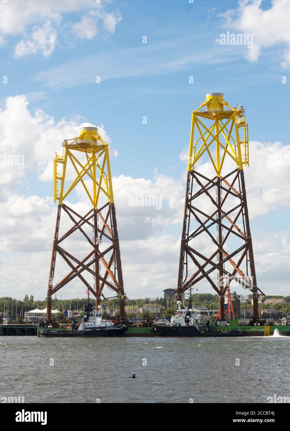 Moray east offshore wind farm jackets hi-res stock photography and ...