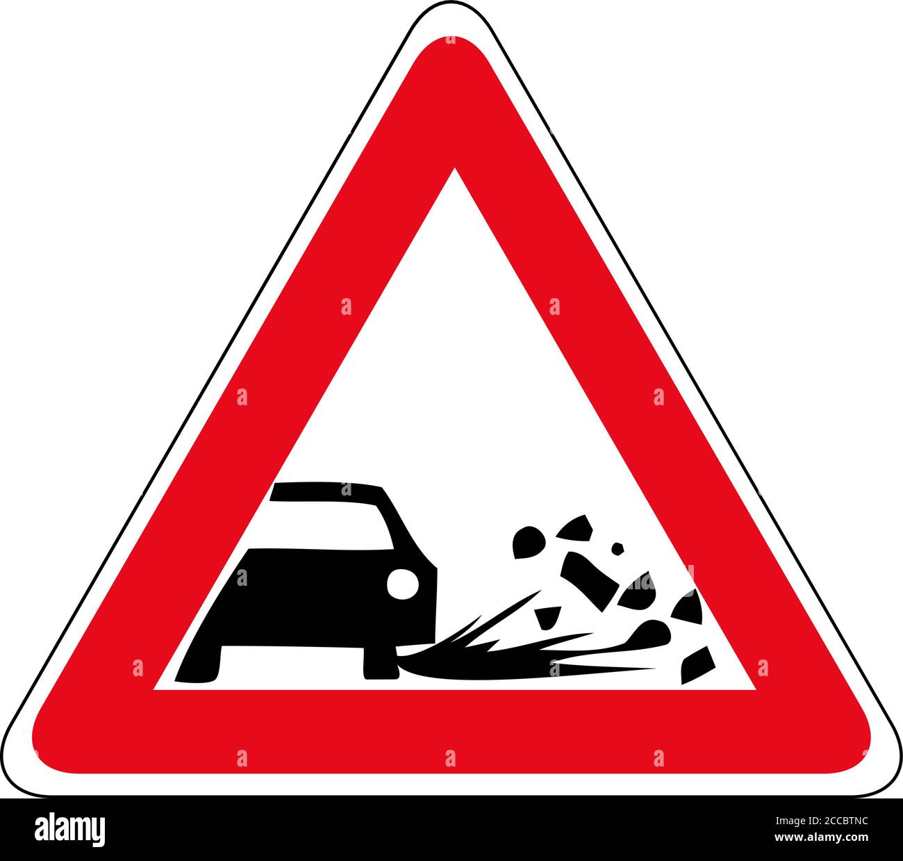 Ejection of gravel icon. Flat illustration of ejection of gravel vector ...