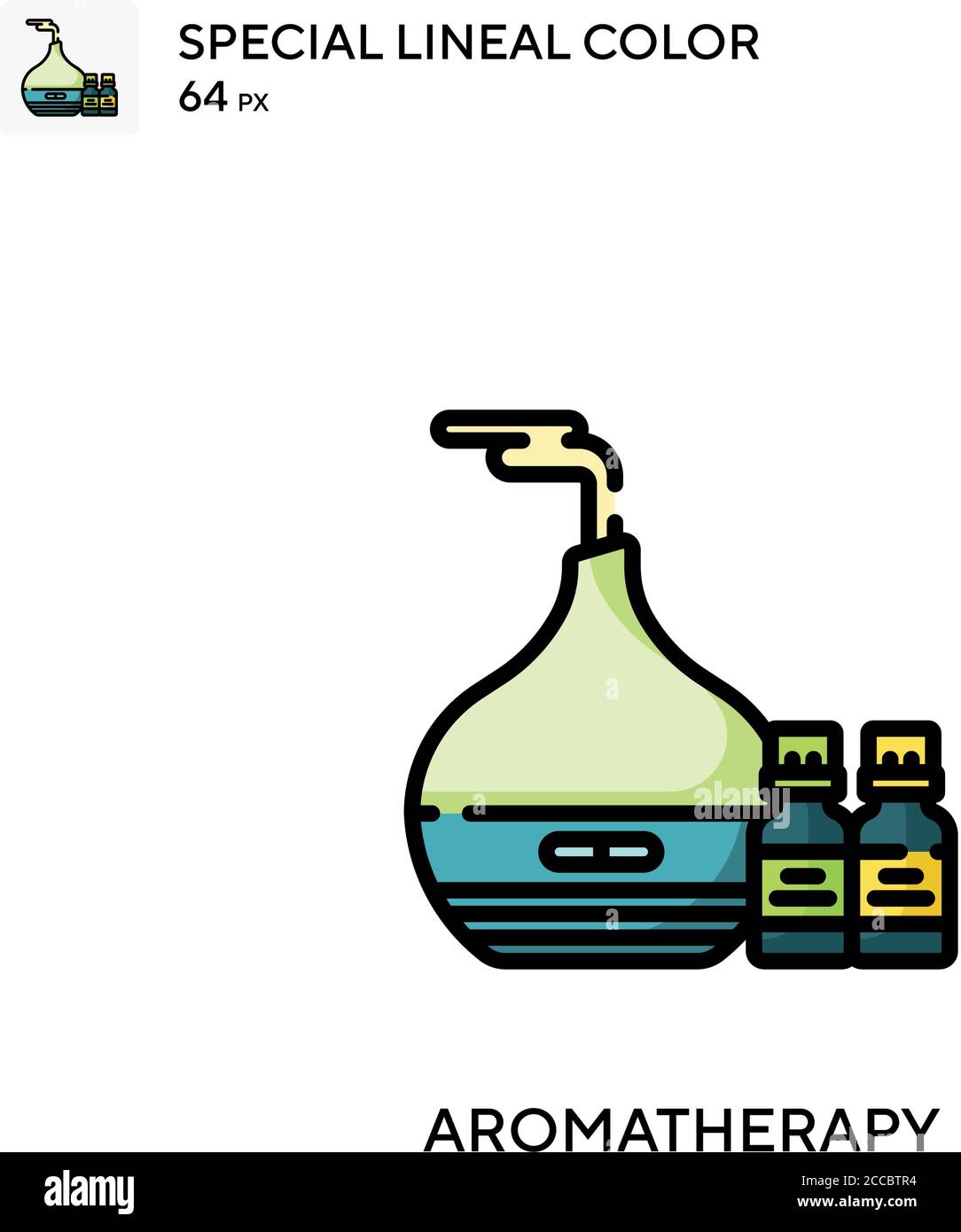 Aromatherapy Special lineal color icon. Illustration symbol design ...