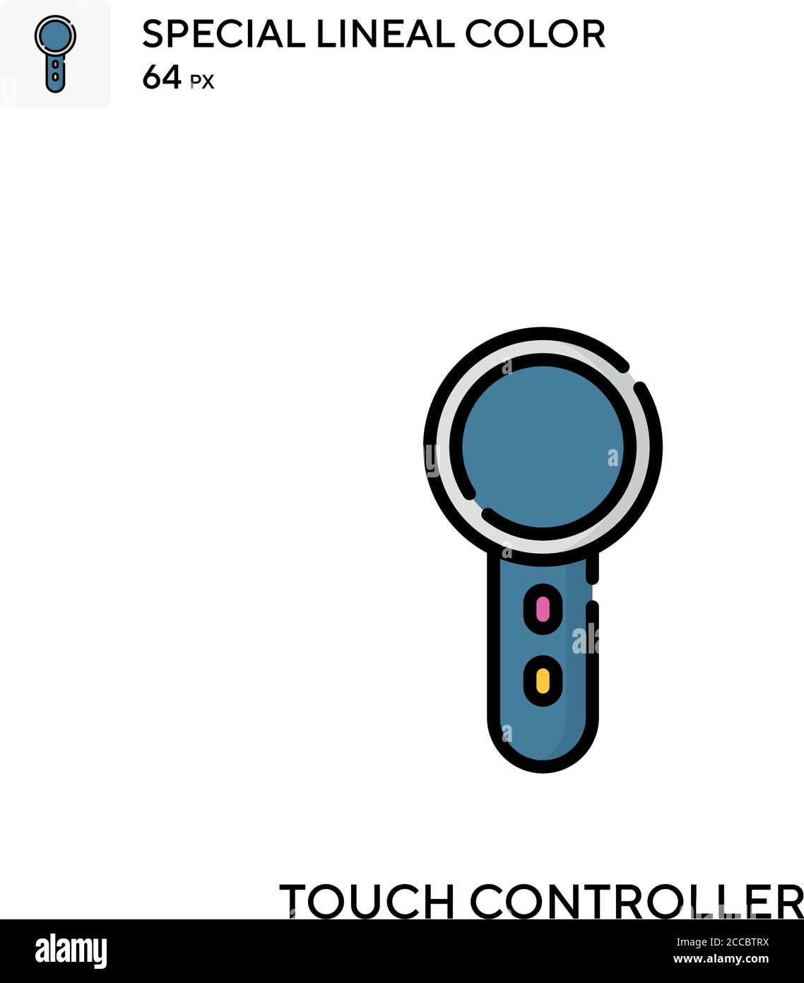 Touch controller Special lineal color icon. Illustration symbol design ...