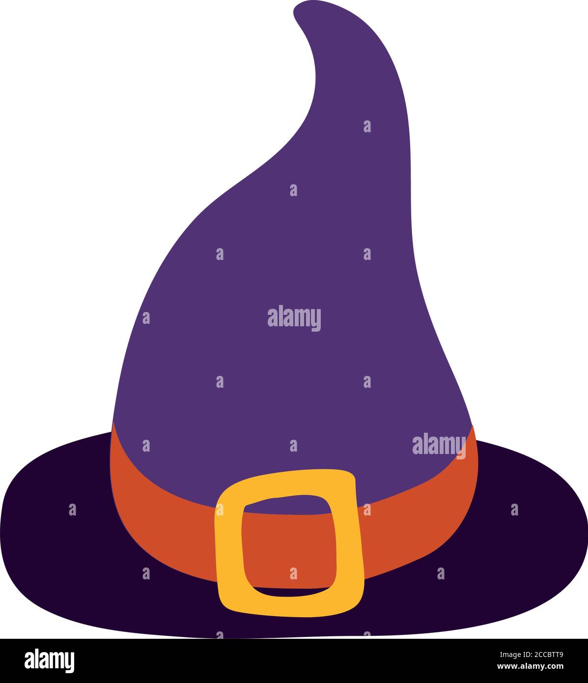 halloween witch hat flat style icon vector illustration design Stock Vector Image & Art - Alamy
