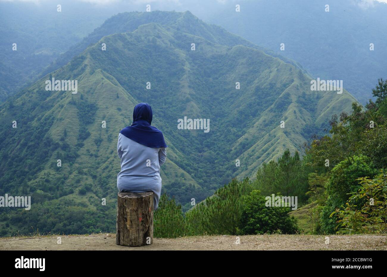 Enrekang, South Sulawesi, Indonesia. 21st Aug, 2020. Tourists are ...