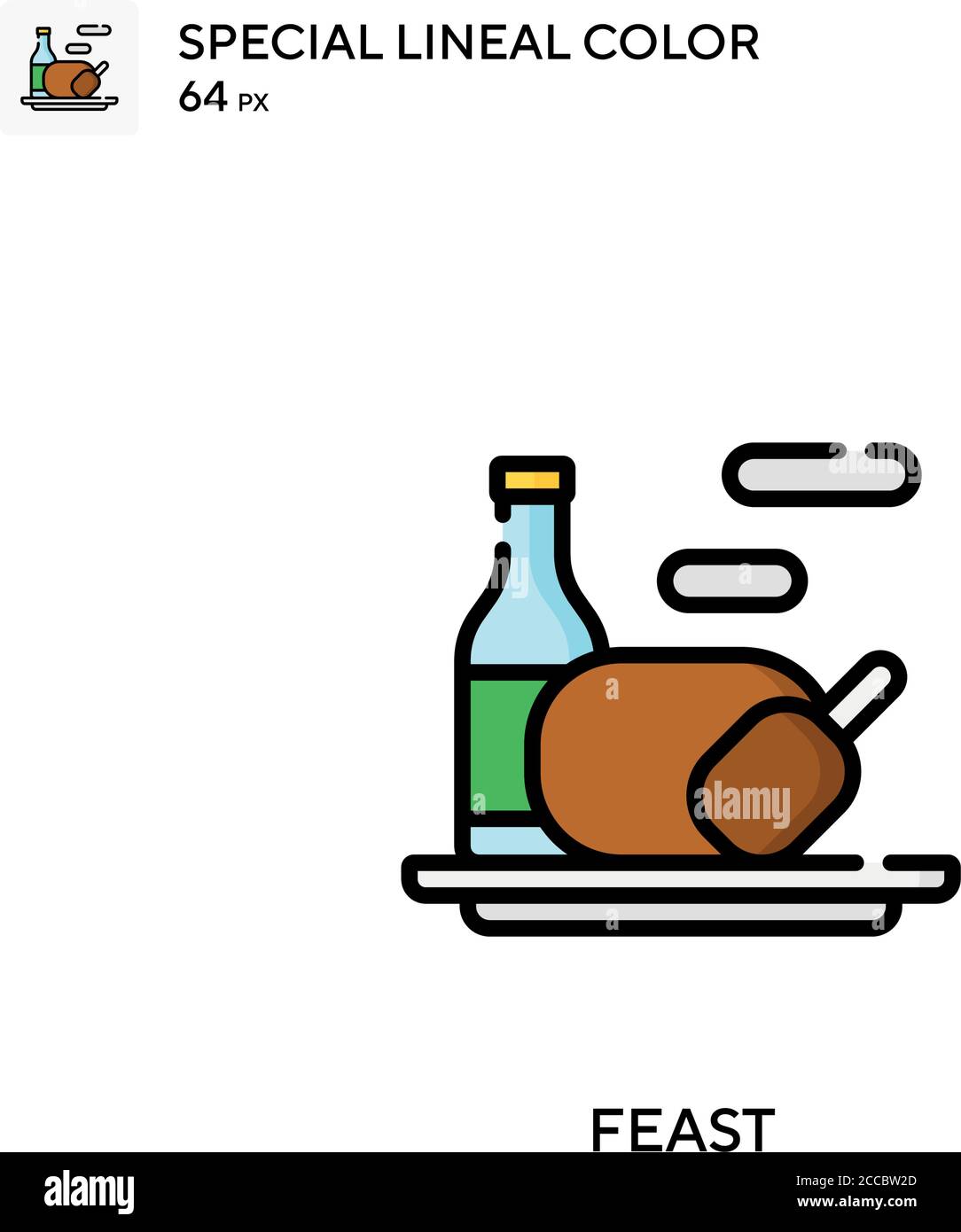 Feast Special lineal color icon. Illustration symbol design template ...