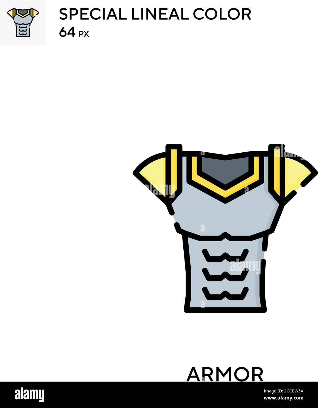 Armor Special lineal color icon. Illustration symbol design template ...
