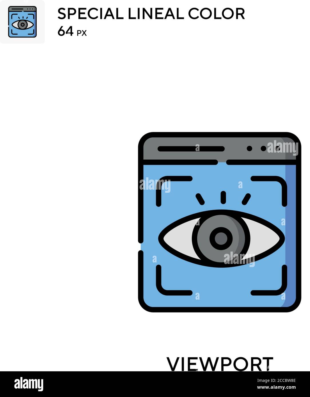 Viewport Special lineal color icon. Illustration symbol design template ...