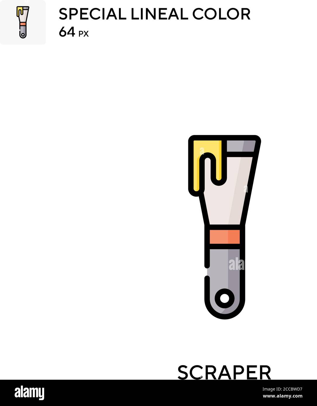 Scraper Special lineal color icon. Illustration symbol design template ...