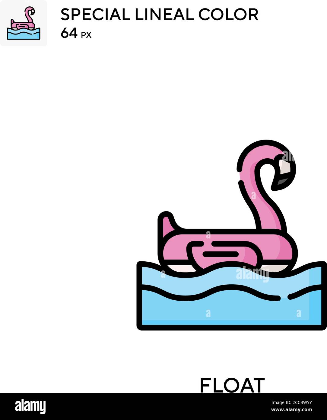 Float Special lineal color icon. Illustration symbol design template ...