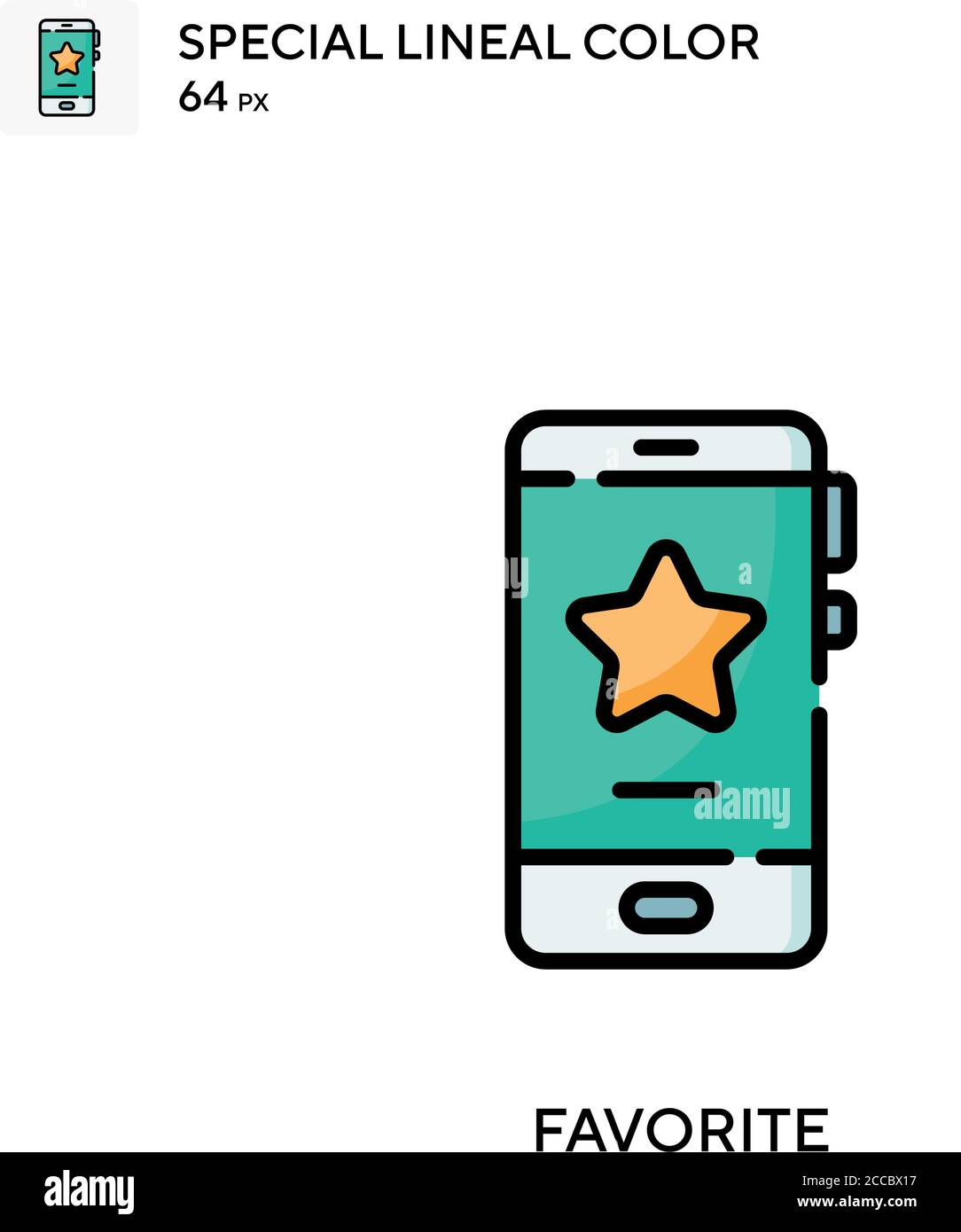 Favorite Special lineal color icon. Illustration symbol design template ...