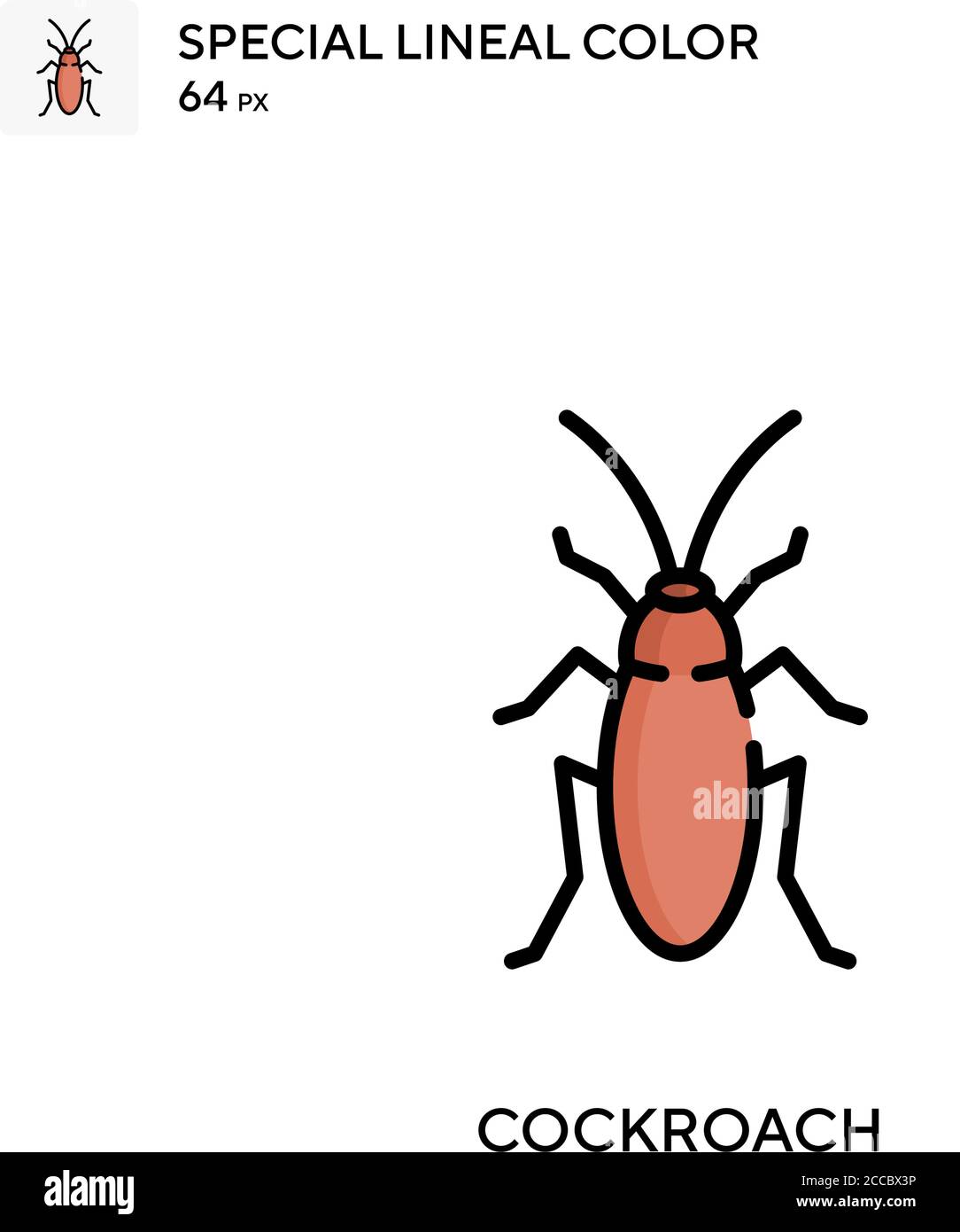 Cockroaches on food Stock Vector Images - Alamy